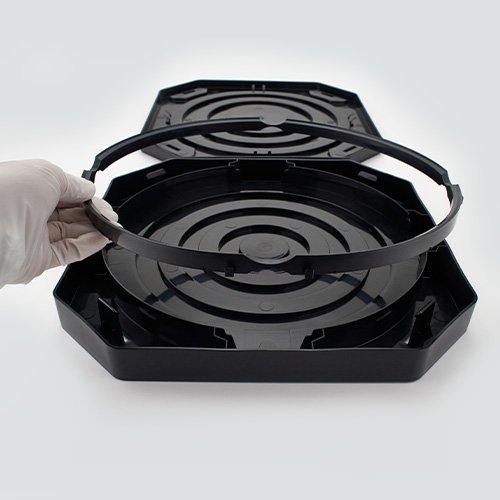 Single Wafer Shipper | 12” Clamshell Style Shipper eCT12-300-0.8-ASSY-1