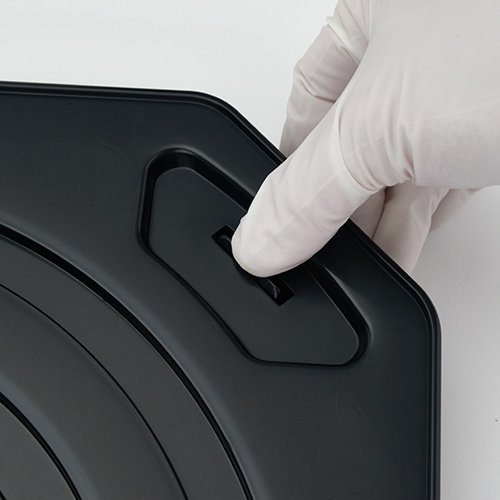 Single Wafer Shipper | 12” Clamshell Style Shipper eCT12-300-0.8-ASSY-1