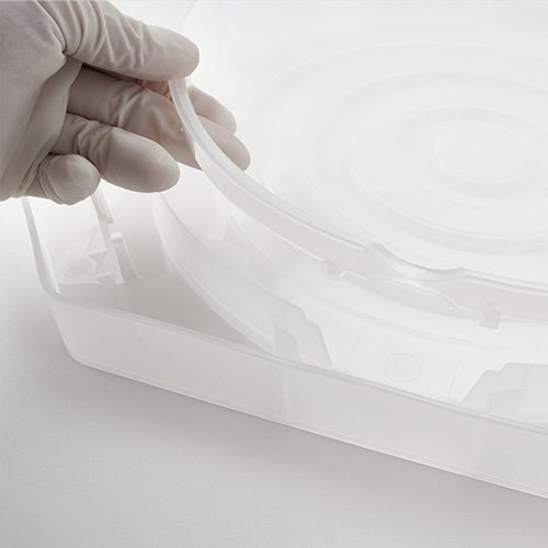 Single Wafer Shipper | 12” Clamshell Style Shipper eCT12-300-0.8-ASSY-2