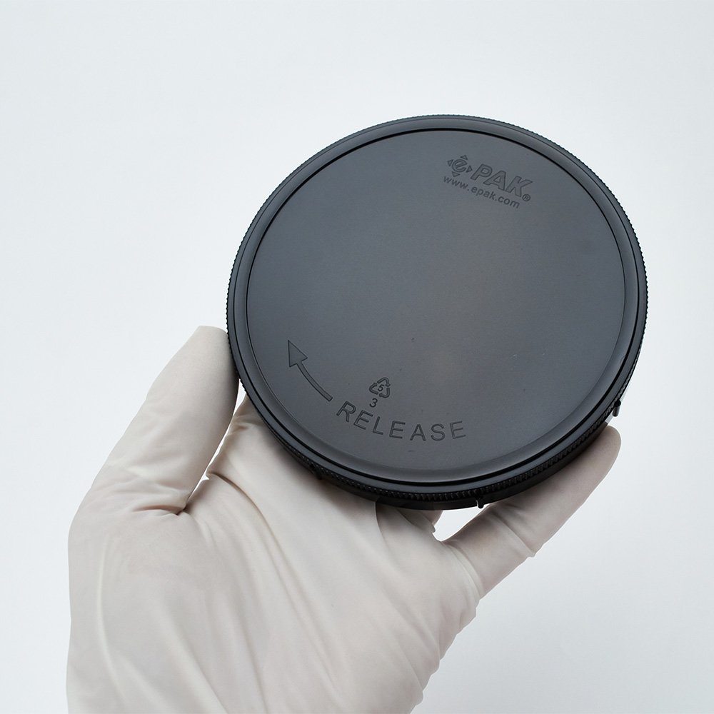 4" (100 mm) Coin Style Single Wafer Shipper (ESD-Safe)